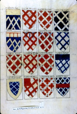 Fretty; Chevrons interlaced | The Heraldry Society